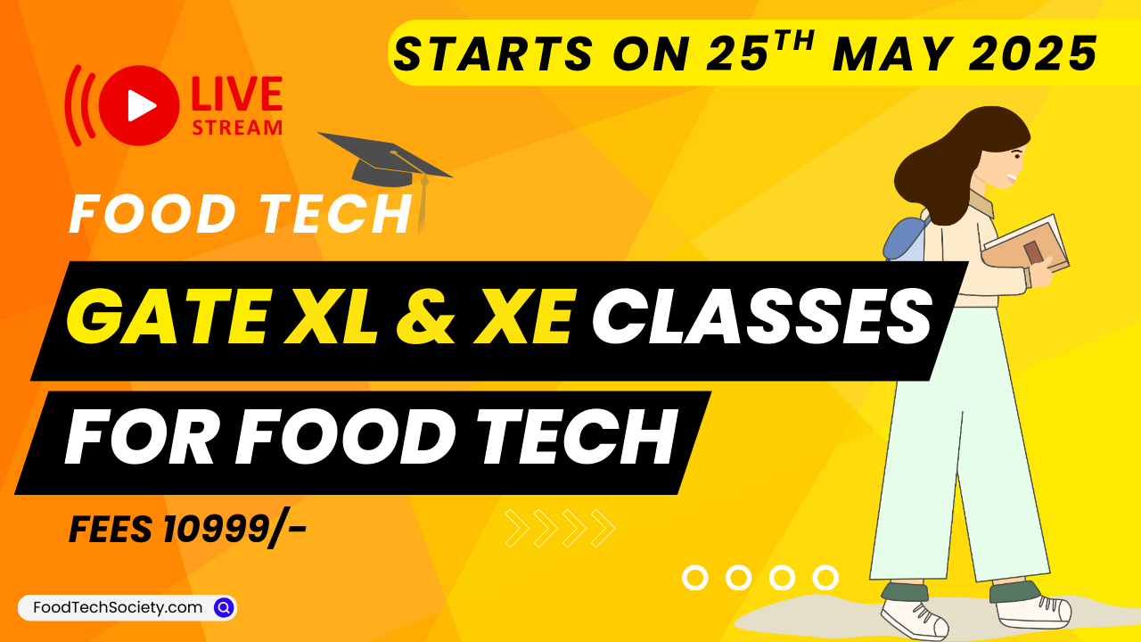GATE XL & XE Preparation Classes 2026 – Food Tech Society
